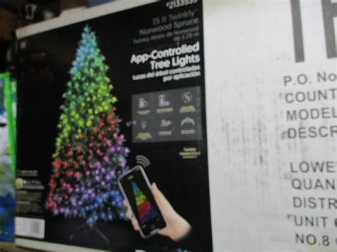 Twinkly 7 5 Foot Trim A Tree App Controlled Tree Lights Norwood Spruce