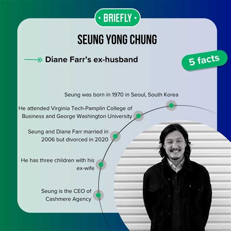 Who Is Seung Yong Chung Get To Know Diane Farrs Ex Husband Briefly