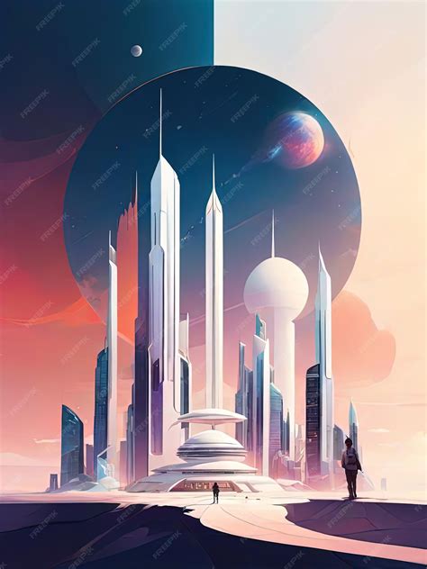 Premium Photo Quantum Utopia A Futuristic City Enhanced By Artificial