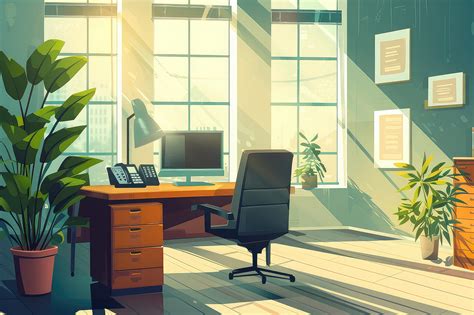 Office Background Illustration Afbeelding Door Ai Graphic Design Bundle