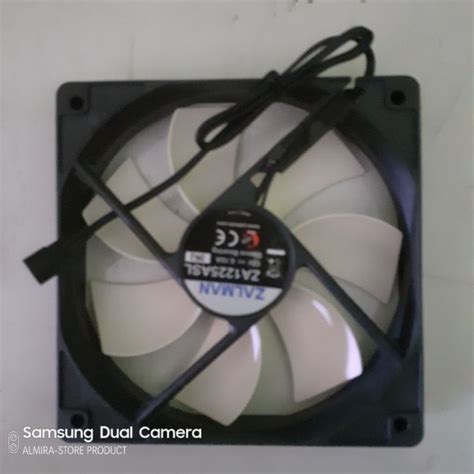 Jual Fan Casing Fan Case Fan Cooling CPU Fan Motherboard Fan 3 Pin 12 Cm Fan Zalman Black And