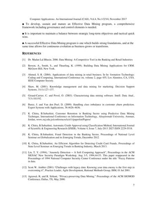 The Effectiveness Of Data Mining Techniques In Banking Pdf