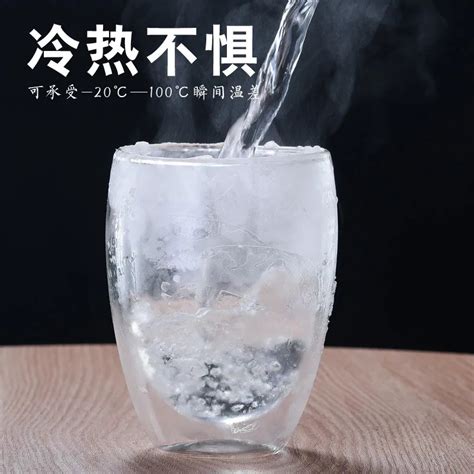 Heat Resistant Double Wall Glass Cup Keeps Drinks Hot Handle With