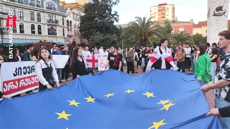 🟥 „არა რუსულ კანონს“ დღეს ბათუმელები • Batumelebi Ge