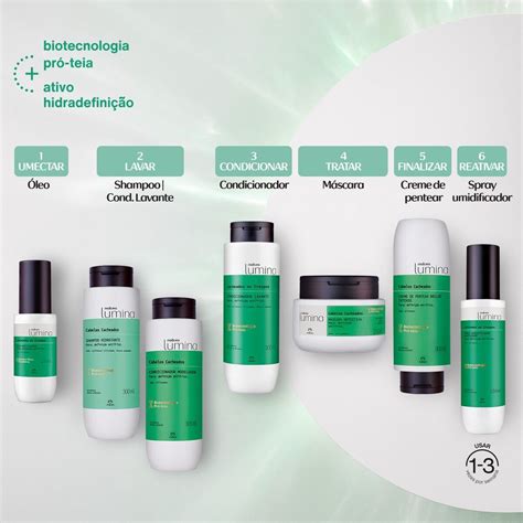 Natura Lumina Cabelos Cacheados 300ml Validade 03 2024 Shopee Brasil