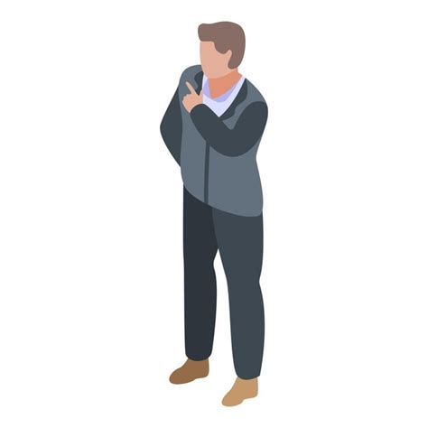 premium vector investment trader icon isometric of investment trader