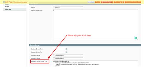 Magento 19 Insert Block Before Footer In Single Page Cms Magento