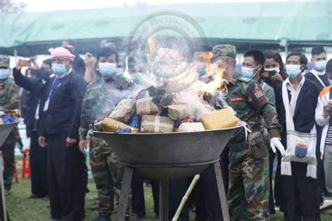 ကျပ်သိန်းပေါင်း ၉ ထောင်ကျော်တန်ဖိုးဟိ မူးယစ်ဆီးဝါး များအား မီး တိုက်ဖျက်ဆီးခကြောင်း Tnla ကြေညာ