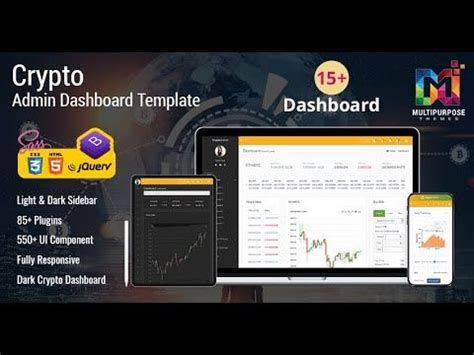 Cryptocurrency Dashboard Bootstrap 5 Admin Template With Dark Rtl Theme