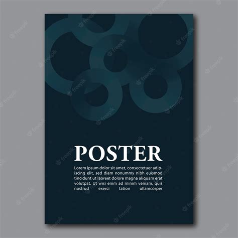 Premium Vector Poster Template With Modern Concept