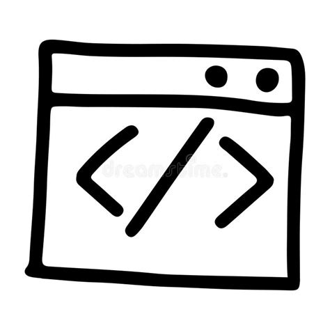 doodle icon of fixes in programming stock illustration illustration