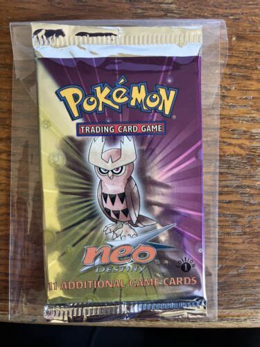 Pokemon Neo Destiny 1st Edition Booster Pack Factory Sealed