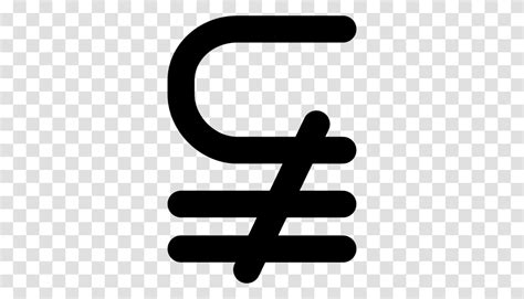 Subset Of Above Not Equal Mathematical Symbol Icon Gray World Of