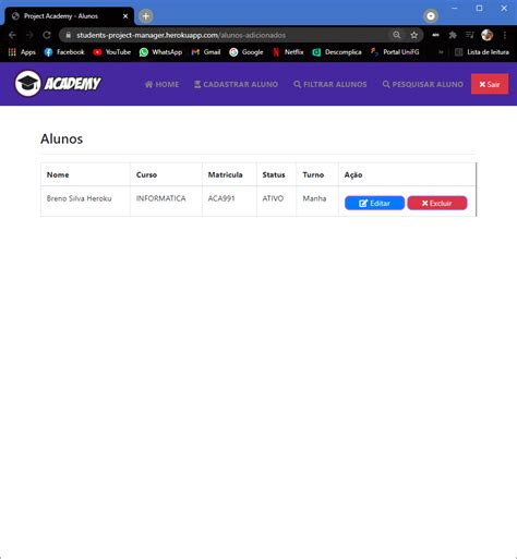 Github Brenorev Javaweb Gerenciador De Alunos Sistema De Controle De Alunos Em Escolas