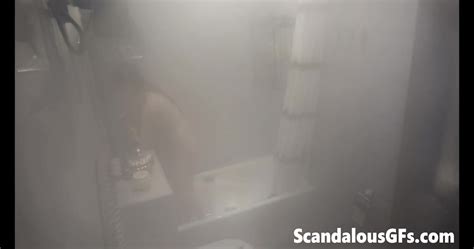 Video Of My Girlfriend Naked In The Bathroom Enjoying A Flattering