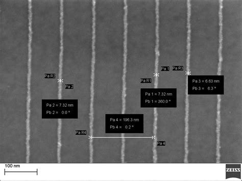 Ultra High Resolution D Solution For Grids Gratings Small Gaps And Complex Pattern JEOL JBX