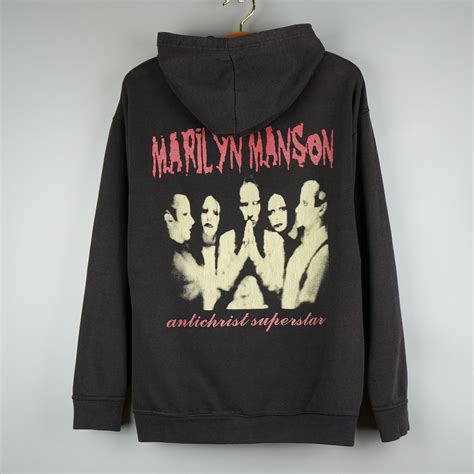 Vintage 1996 Marilyn Manson Hoodie Antichrist Superstar Grailed