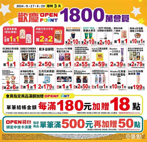 拿鐵咖啡直逼買一送一！open Point週年慶雙重送週末優惠必看 景點