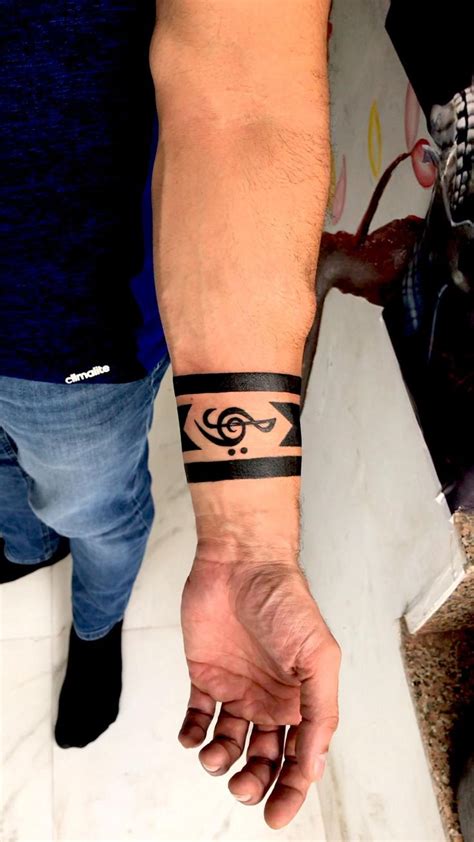 Customised Music Band Tattoo Music Tattoo Arm Band Tattoo Music