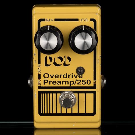 Used Dod Pre Amp 250 Overdrive With Led Mod Guitar Effect Reverb