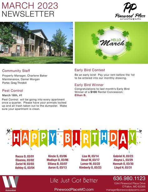 Pw March 2023 Newsletterpdf Docdroid