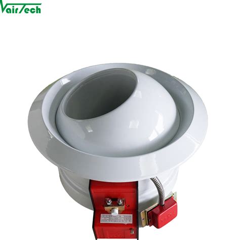 Hvac System Motorized Adjustable Outlet Angle Jet Nozzle Diffuser Jet
