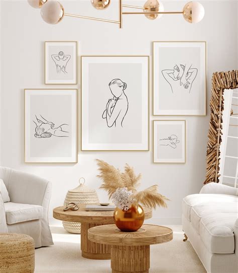 Body Massage Art Prints Set Of 5 Spa Decor Massage Therapist Art Wellness Center Decor