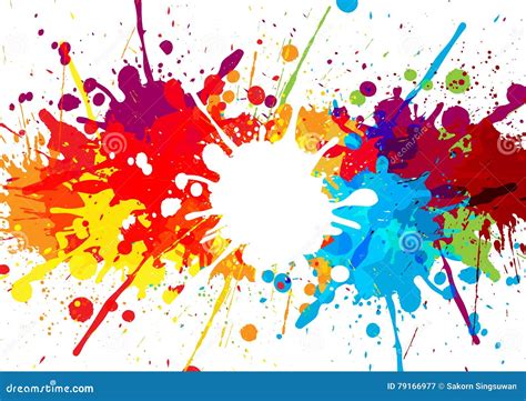 Abstract Splatter Multi Color Background Illustration De Stock Vector