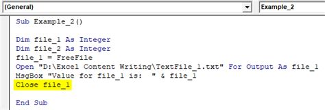 Vba Freefile How To Use The Freefile Function In Excel Vba Vba Freefile How To Use The Freefile Function In Excel Vba