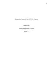 Impact Of Transgender Community On LGBTQ Progress A Social Course Hero