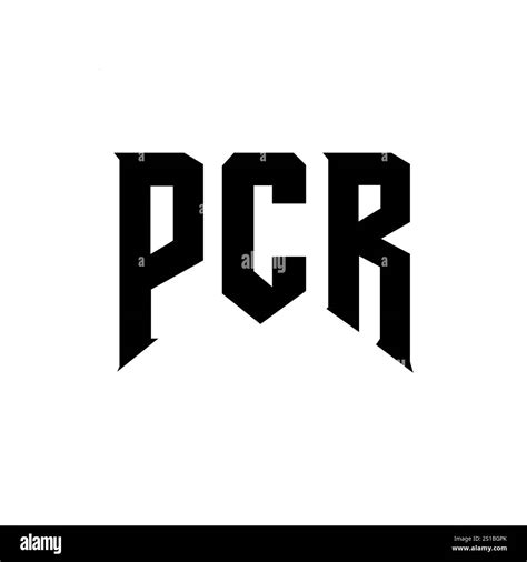 Pcr Letter Logo Design For Technology Company Pcr Logo Design Black
