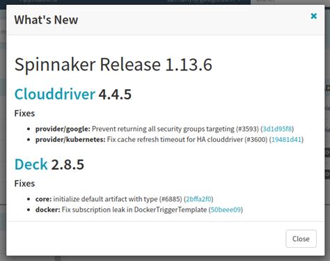 Add The Spinnaker Version To The Ui · Issue 4383 · Spinnakerspinnaker · Github