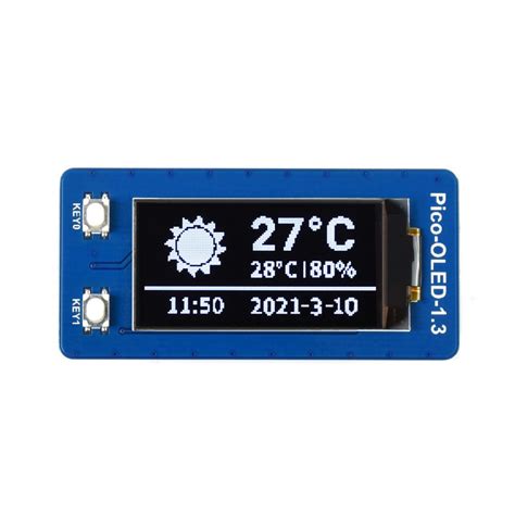 1 3inch oled display module for raspberry pi pico 64x128 spi i2c