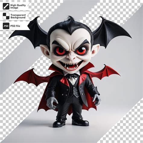 A Toy Of A Vampire With A Red Cape Premium Ai Generated Psd