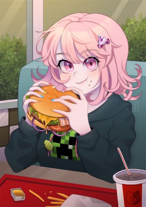Nanami Chiaki Monokuma And Creeper Danganronpa And 3 More Drawn By