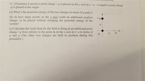 Solved 11 10 Points A Positive Point Charge Q Is Placed
