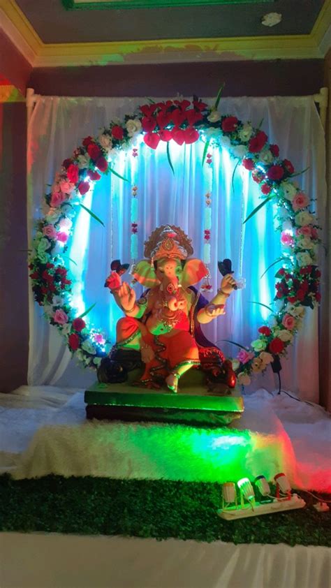 Ganpati Makhar In 2022 Housewarming Decorations Ganpati Decoration
