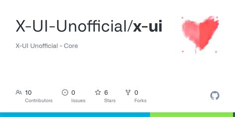 Github X Ui Unofficial X Ui X Ui Unofficial Core