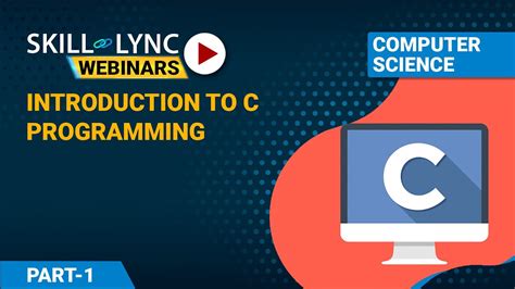 Introduction To C Programming Part 1 Computer Science Workshop Youtube