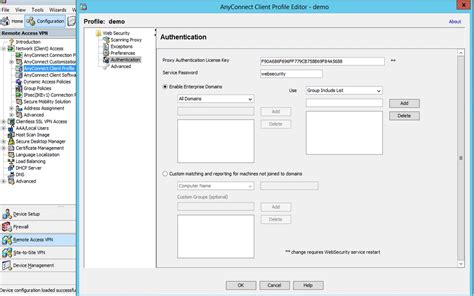 configure and deploy anyconnect web security through asa cisco