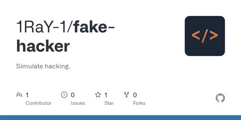 Github 1ray 1 Fake Hacker Simulate Hacking