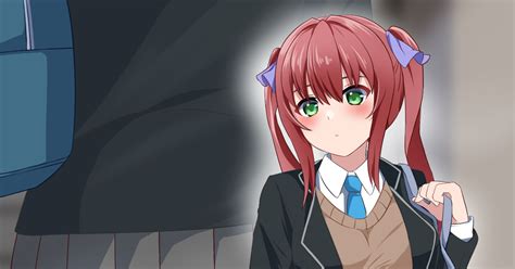 風のいたずら ピンクのパンツが見えてるよ 如月せつのイラスト Pixiv
