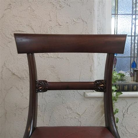 イギリス アンティーク 家具 ダイニングチェア リージェンシー 椅子 イス 木製 マホガニー 英国 Diningchair 4510e