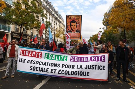 Tens Of Thousands March In Paris To Protest Inflation