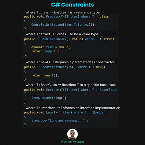 C Constraints Unlock The Power Of Generic Type Safety Ever Tried To Ayman Anaam 25 Comments