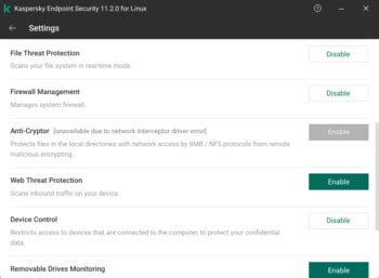 Kaspersky Endpoint Security Linux Year User LaptopwithLinux