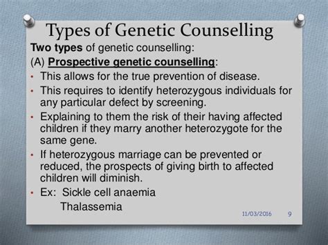 Genetic Counselling And Prenatal Diagnosis