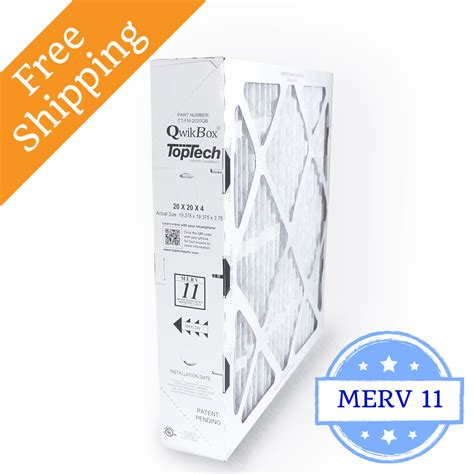 Tt Fm 2020 Toptech Air Filter 20x20x4 Merv 11 Unassembled