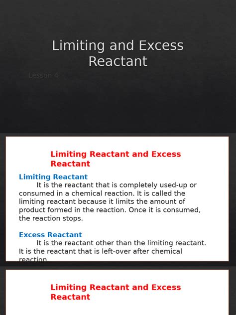 Limiting And Excess Reactant Pdf Chemical Reactions Magnesium