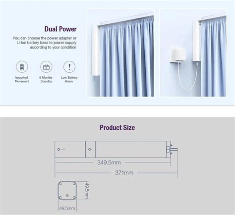 Aqara Smart Curtain Motor Battery Version B1 Zncldj12lm Buy Best Price